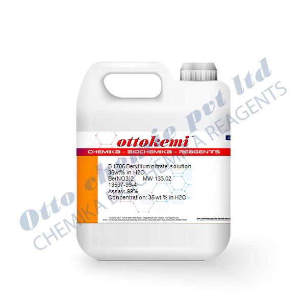 Buy Beryllium nitrate, solution 35wt% in H2O - 13597-99-4 – Beryllium ...