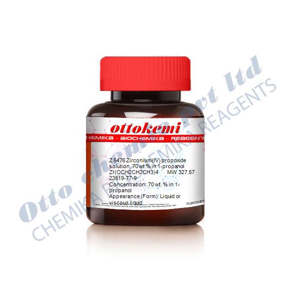 Zirconium(IV) propoxide solution, 70wt.% in 1-propanol - Manufacturers ...
